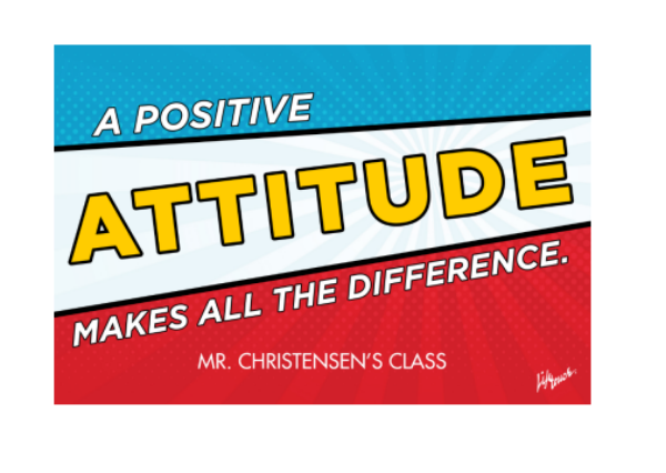 Lifetouch Print Shop - Attitude Classroom Door Poster 18" x 12"