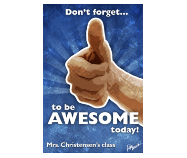 Lifetouch Print Shop - Awesome Classroom Door Poster 12" x 18"